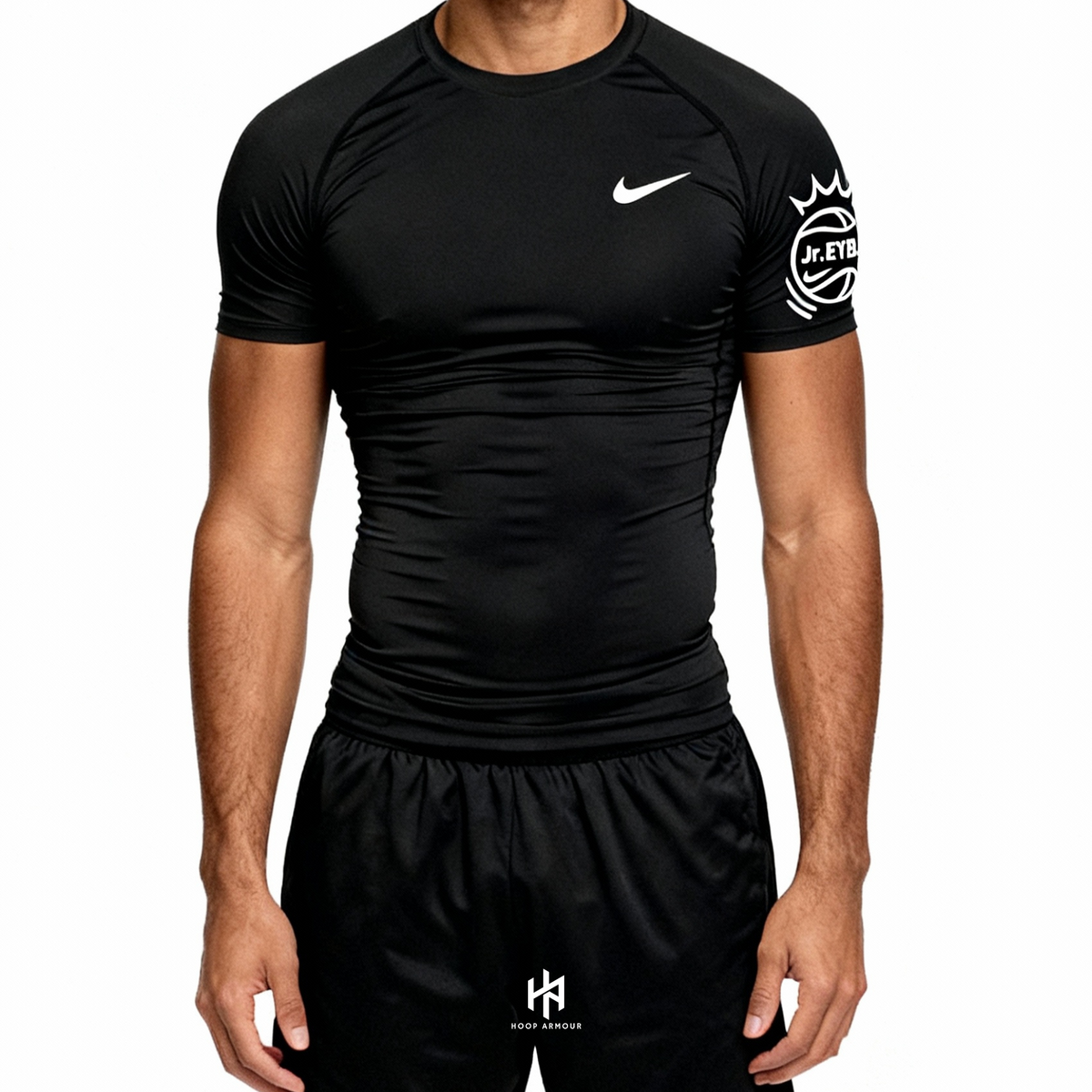 Hoop Armour™ EYBL Junior Compression T-Shirt Black – HOOPARMOUR™
