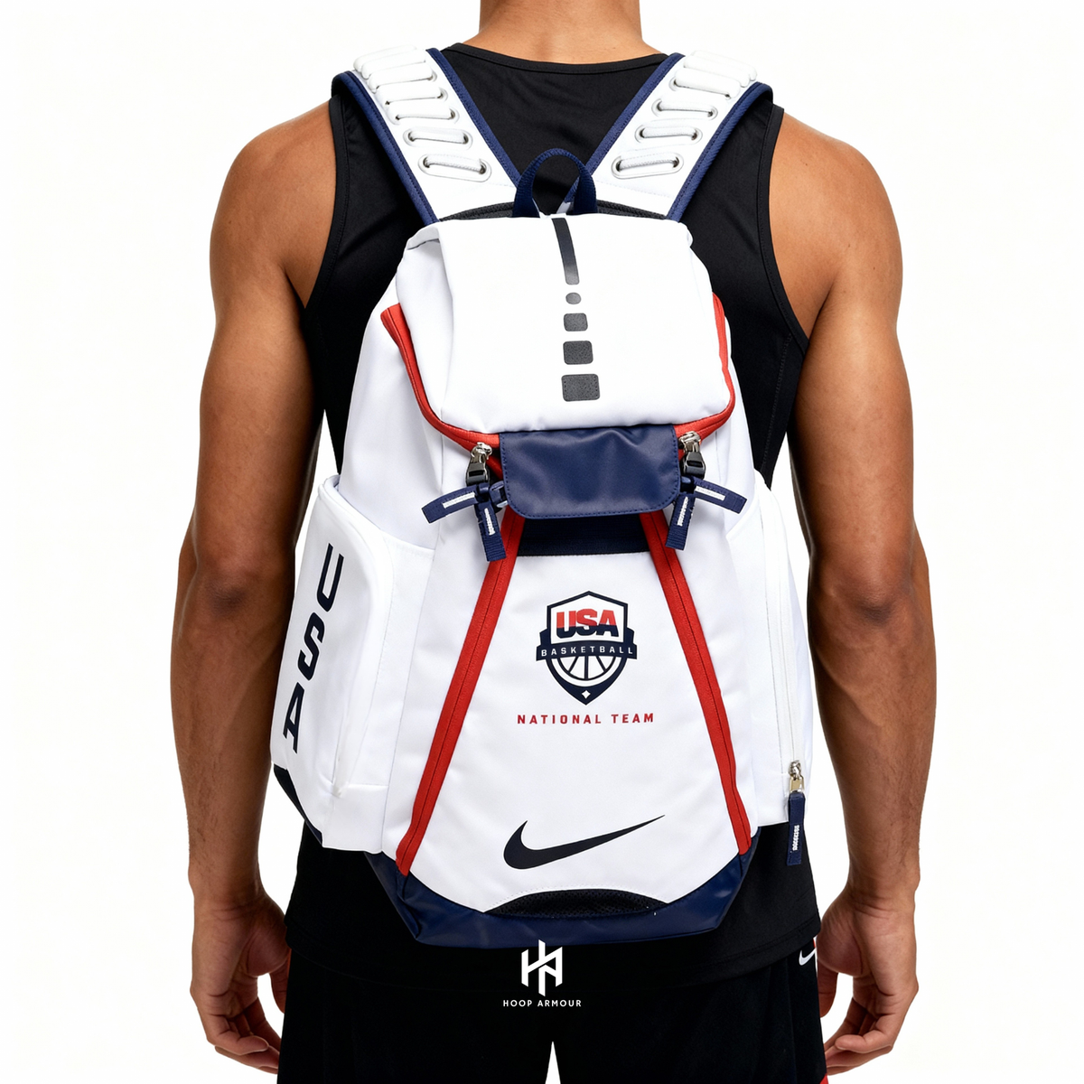 Hoop Armour™ Elite Backpack Team USA White – HOOPARMOUR™
